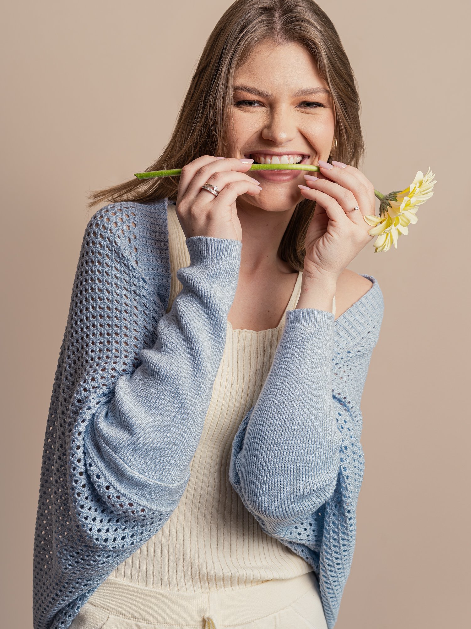 Capa Casulo Tricot Feminina - Michele Tricot